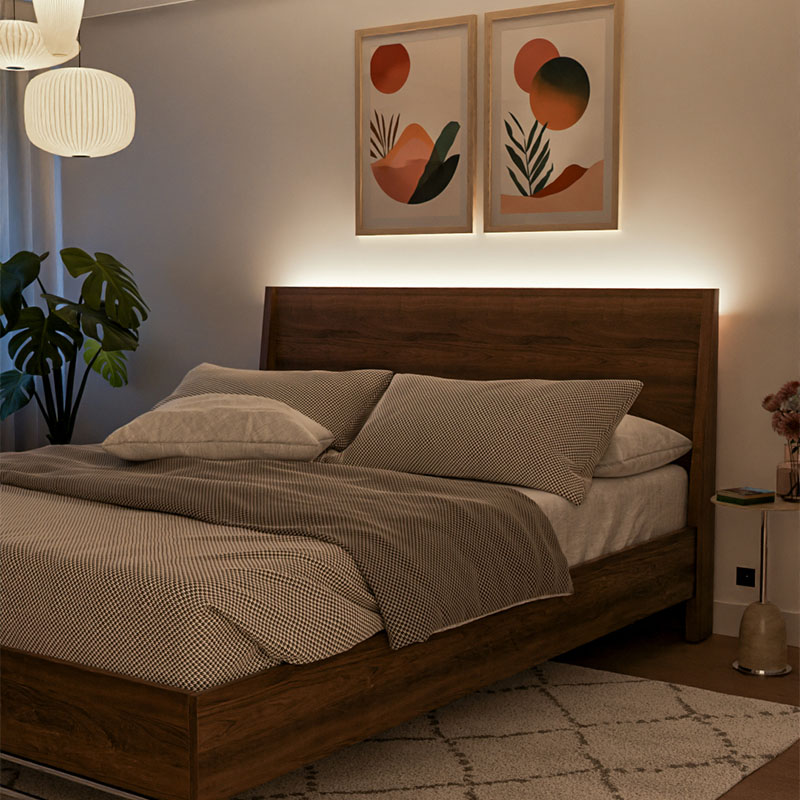 LED-lister i sovrum - 3 smarta inredningstips | Ljuskoncept